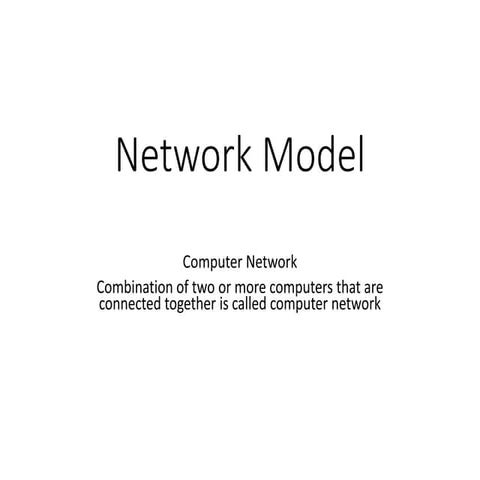 Network Model of computer network in formation communication .pptx