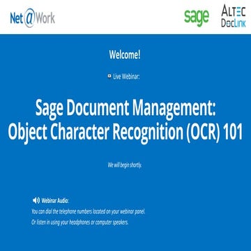 Document Capture: Introduction to Optical Character Recognition (OCR) | PPT