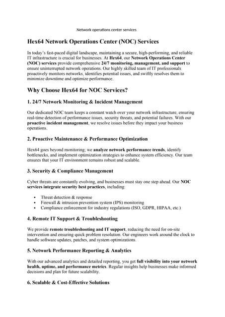 Real-Time Monitoring to Optimize Network Operations | PDF