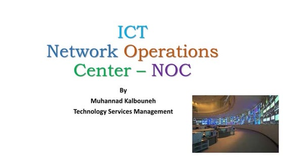Network Operations Center Processes- Isaac Mwesigwa | PDF