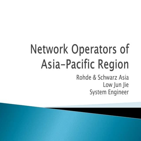 Network operators of asia pacific region | PPT