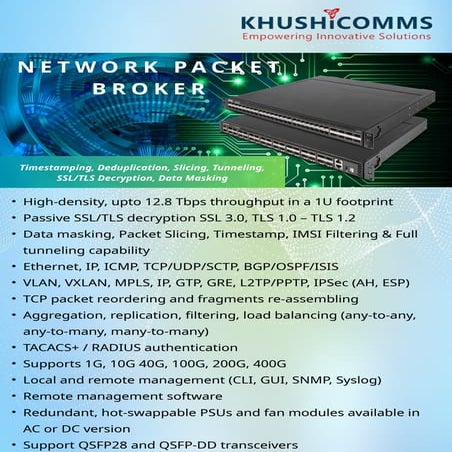 10 Uses of Network Packet Brokers in India | PPTX