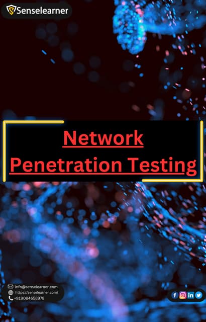 Penetration Testing Essentials For Network Security Digitdefence Ppt