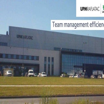 Network Perspective at UPM Raflatac | Team management efficiency | PPTX ...