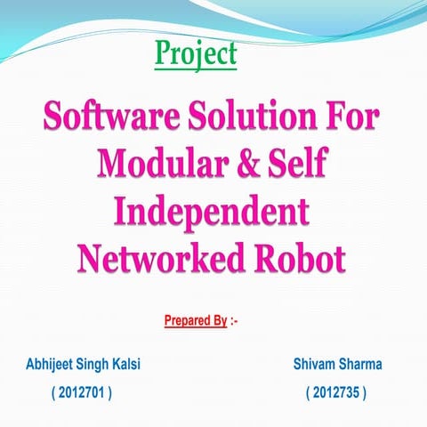 Network Robots Abhijeet Ppt