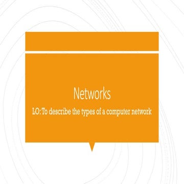 Computer network ppt based on Oxford AQA IGCSE CS curriculum | PPTX