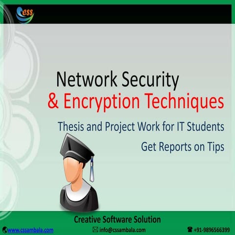 Network secuirty & encryption techniques | PPT