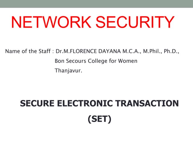 Network Security Set Pptx