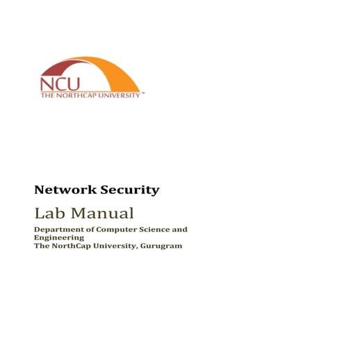 Network Security LabNetwork Security Lab | PDF