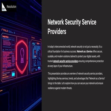 Trusted Network Security Service Providers for Small Businesses | PDF