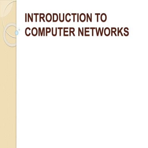 Networks Intro.ppt | Computer Networking | Computing