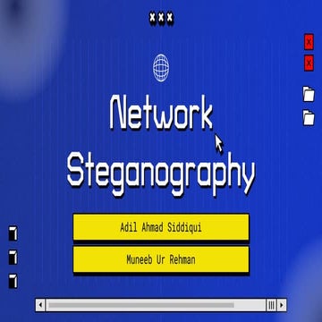 Network Steganography | PPTX