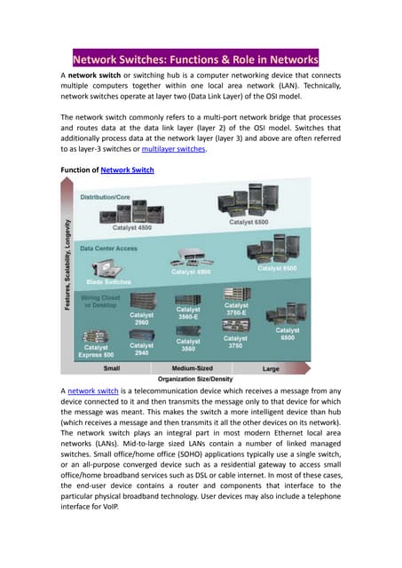 Switches on Networking | PPT