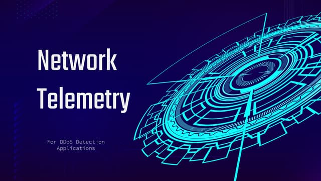 Network Telemetry For Ddos Detection Presentation Ppt
