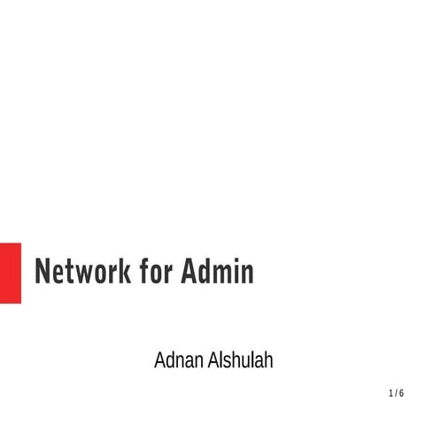 Network For Amin Ppt
