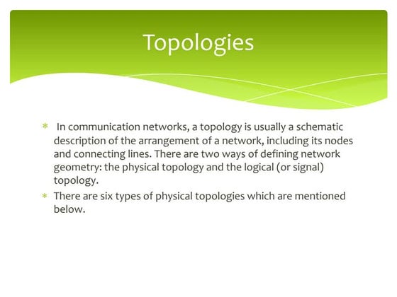 Network Topology | PPT