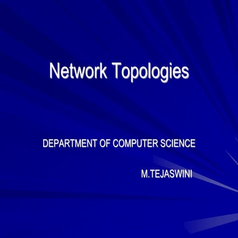 Network topologies | PPT