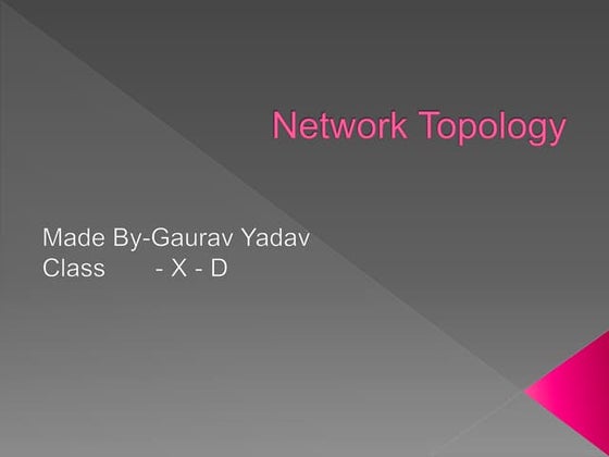 Network topology | PPTX