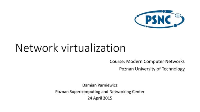 Network Virtualization Pptx Computer Networking Computing