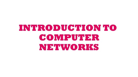 Introduction to computer network | PPTX