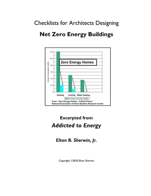 Net zero energy buildings sherwin | PDF