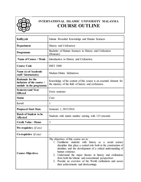 SOCA 1010 - Course Outline Sem 2 15/16 | PDF