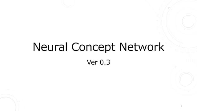 Neural Concept Network V03 En Ppt
