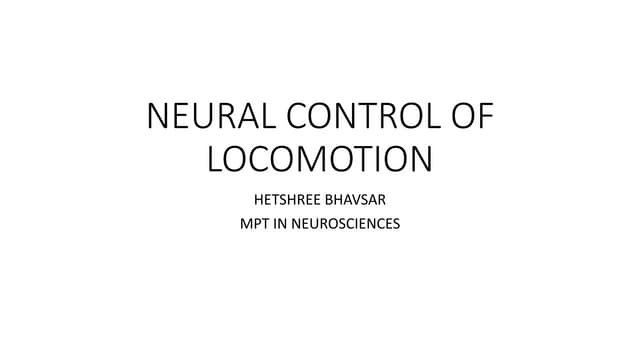 Theories of Motor Control | PPTX