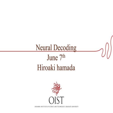Neural decoding | PPT