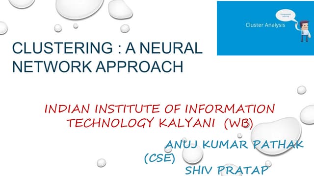 Annartificial Neural Networks Clustering Algorithms Ppt