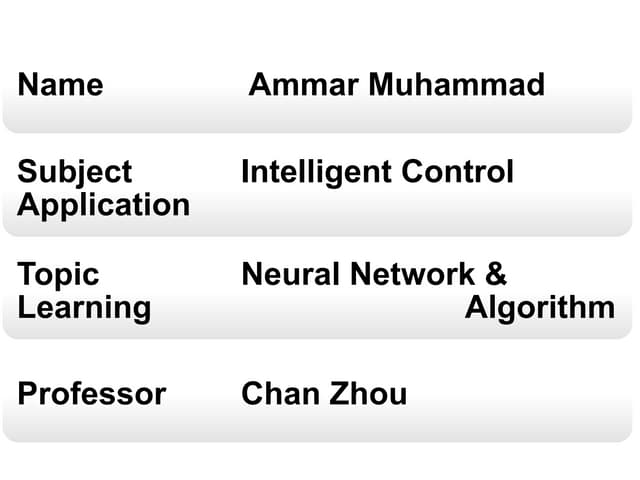 Artificial neural networks | PPTX
