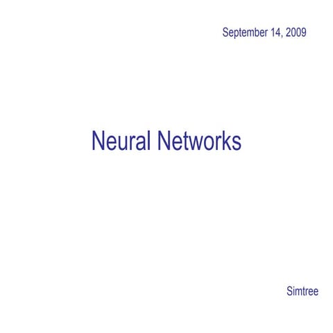 Neural Networks | PPT