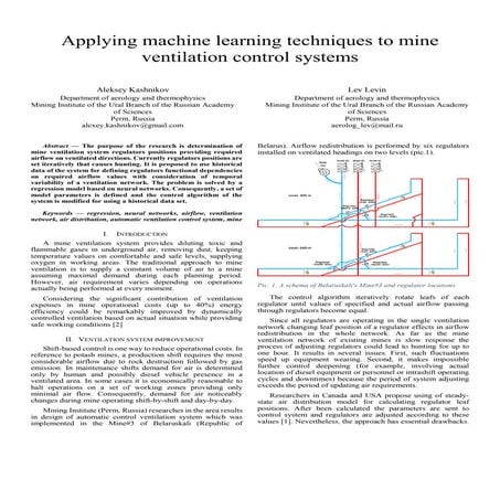 Neural Networks For Mine Ventilation Control Systems Pdf