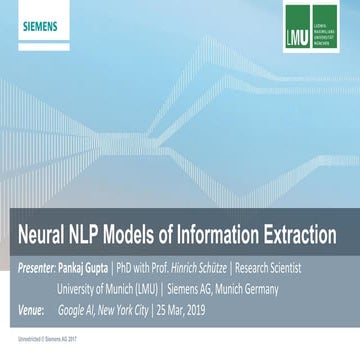 Neural Nlp Models Of Information Extraction Pdf Databases