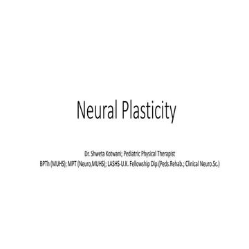 Neural plasticity | PPTX