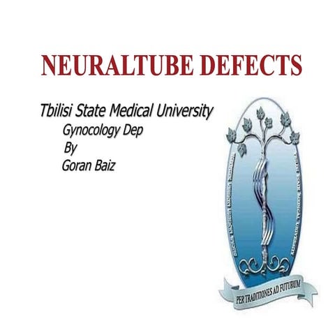 Neural tube defects | PPTX