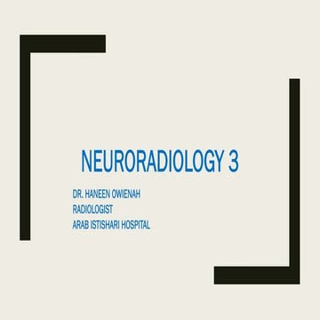 NEURO-RAD for clinical medicine students | PPT