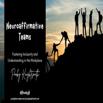 Neuroaffirmative Teams - Slides for workplace webinar | PPTX