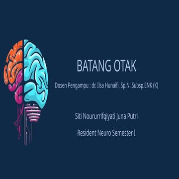 neuroanatomi batang otak dia=sadur dari buku duus | PPT
