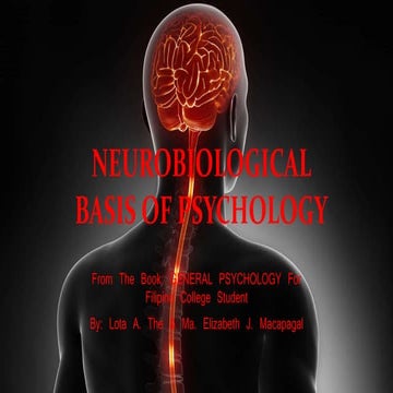 Neurobiological basis of psychology | PPTX