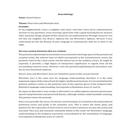 Neurobiology | PDF