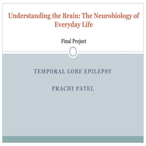 Neurobiology of life final presentation | PPTX