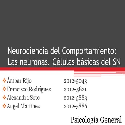 Neurociencia del comportamiento (1) | PPTX