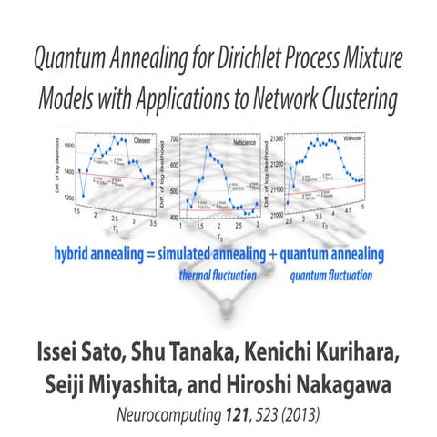 Quantum Annealing for Dirichlet Process Mixture Models with Applications to Network Clustering | PDF