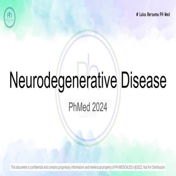 Neurodegenerative Disease - Phmed 2024.pptx