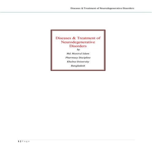 Neurodegenerative disorders | PDF