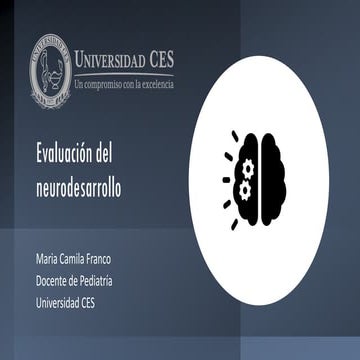 ESCALA DE DESARROLLO INFANTIL - EDI PEDIATRIA | PPTX