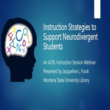 Neurodiversity Teaching Strategies | PPTX