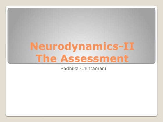 Neurodynamics- I | PDF | Brain and Nervous System Disorders | Diseases ...