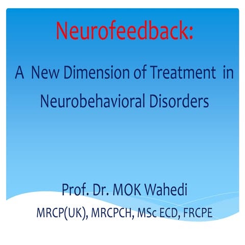 EEG signal processing and application to Neurofeedback : Operant Conditioning Brain and ...